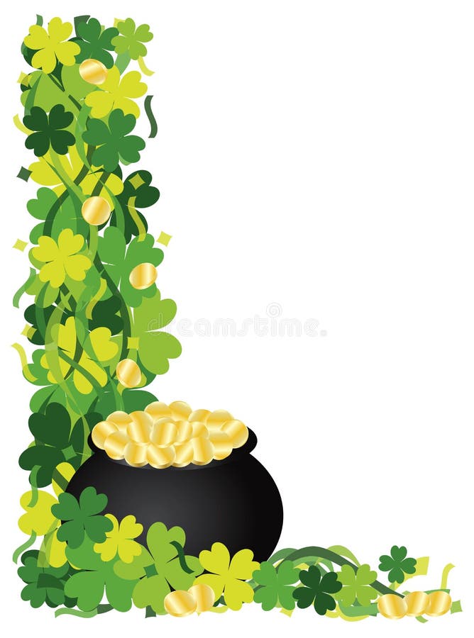 Four Leaf Clover Clip Art Border
