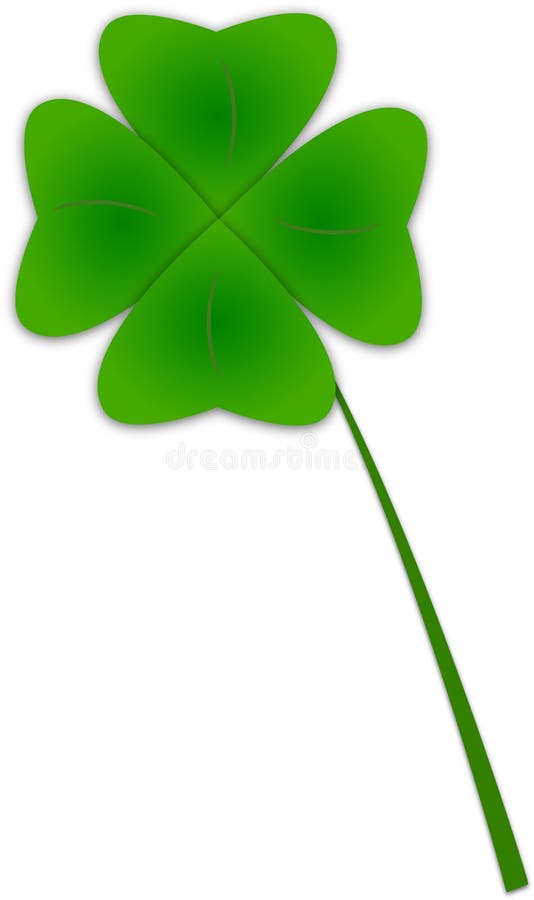 Four Leaf Clover/Shamrock stock illustration. Illustration of shamrock ...