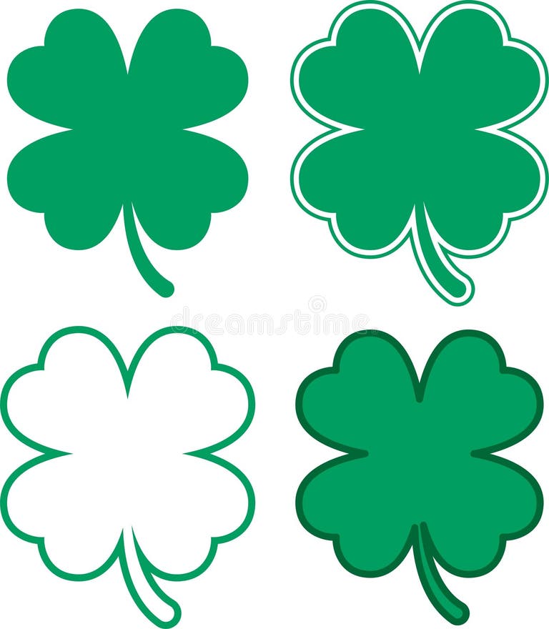 Four Leaf Clover Logo Stock Illustrations – 4,107 Four Leaf Clover Logo ...