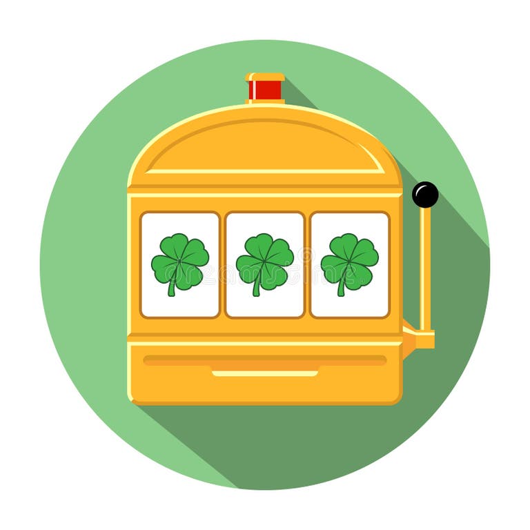 Four-leaf Clover Slot Machine Icon Vector Illustration Stock Vector ...