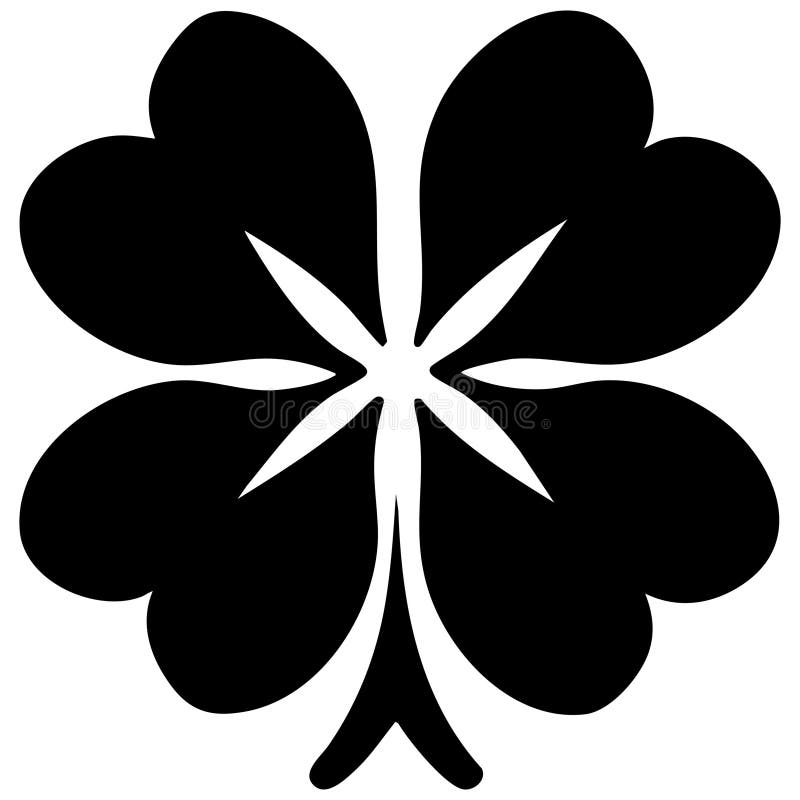 Four-leaf Clover Vector Shape Designed for Various Creative ...