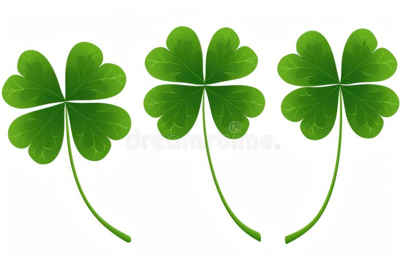 Four-leaf Clovers stock illustration. Illustration of generated - 365993325