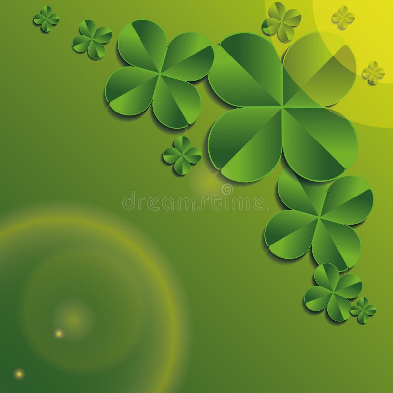 Four leafs clover stock vector. Illustration of green - 60104602