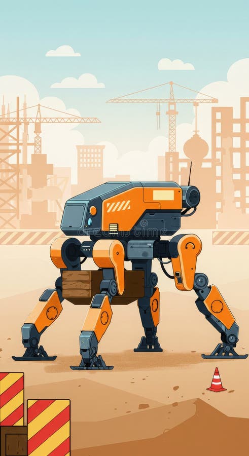 Legged Loader Robot Stock Illustrations – 4 Legged Loader Robot Stock ...
