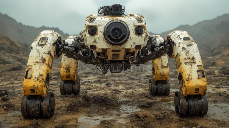 A Four-legged Robot Designed for Rescue Operations Stock Photo - Image ...