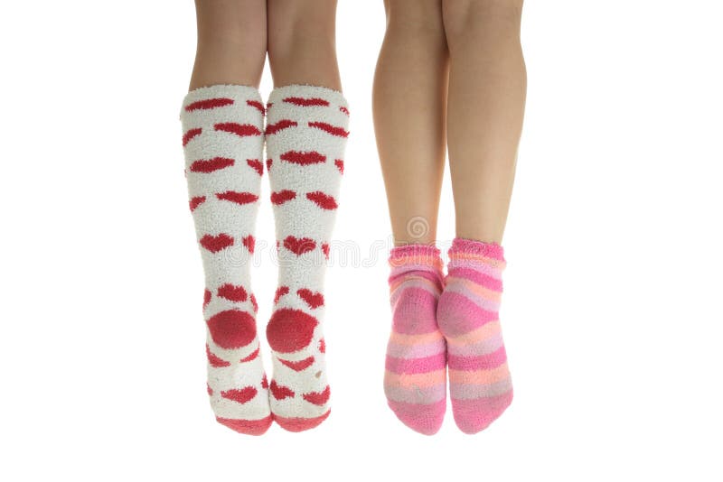 Four Legs with Colorful Socks Stock Image - Image of bright, soft: 9267223