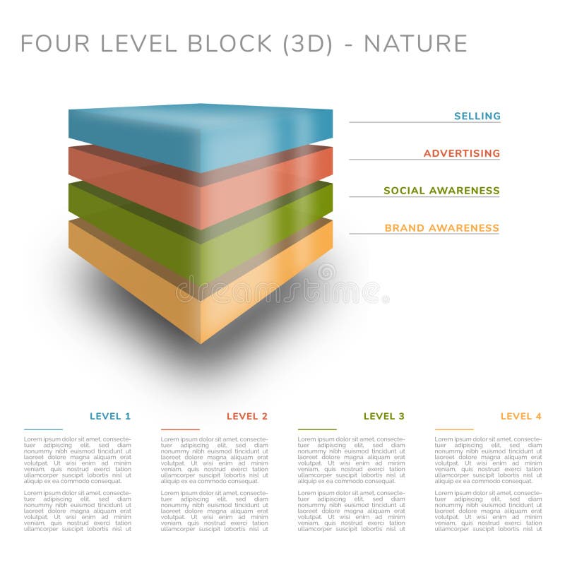 Four Level Presentation Template Stock Illustrations – 597 Four Level ...