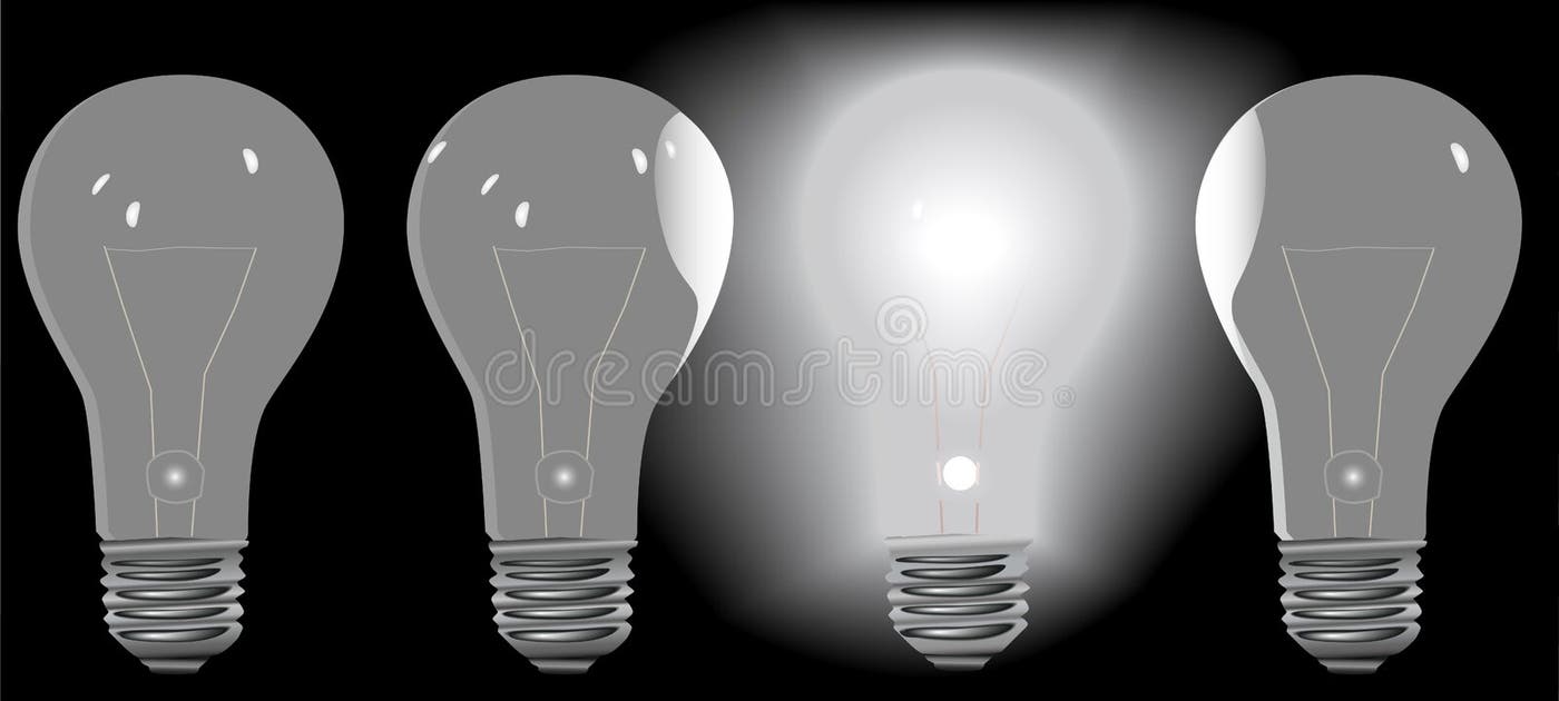 Light Bulb Gray Stock Illustrations – 6,732 Light Bulb Gray Stock ...