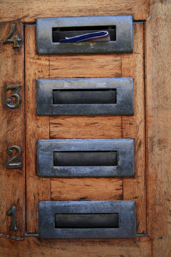 Four Little Number Boxes with Numbers Stock Photo - Image of metal ...