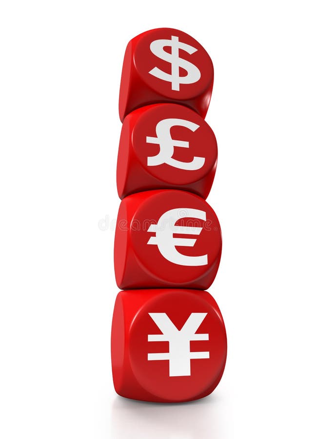 Four Main Currency Symbols of the World Stock Illustration ...
