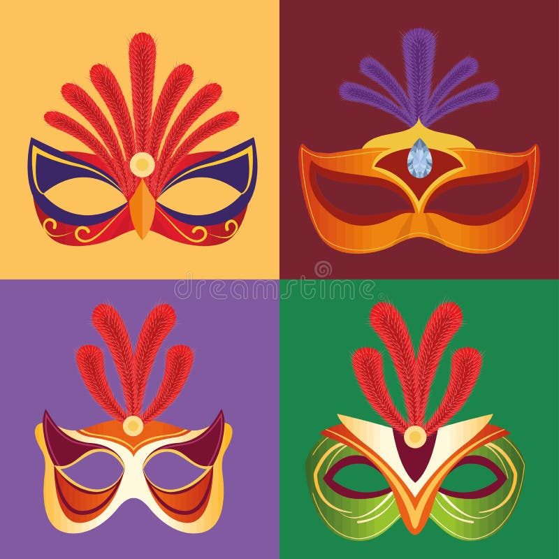 Four Masks Stock Illustrations – 193 Four Masks Stock Illustrations ...