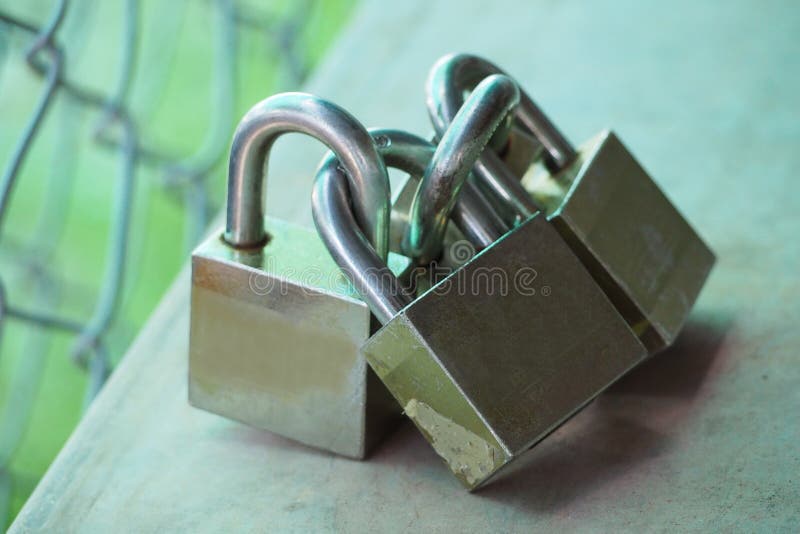 Four Master Key Lock for Security Stock Image - Image of strength ...