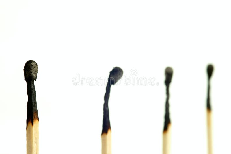 Four matches stock image. Image of diversity, isolated - 25055435