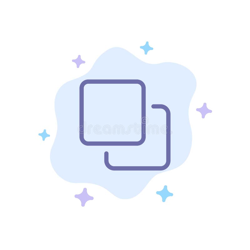 Four, Media, Quadruple, Stack Blue Icon on Abstract Cloud Background ...