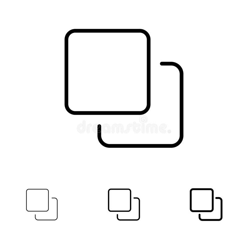Four, Media, Quadruple, Stack Line Icon with 5 Steps Presentation ...