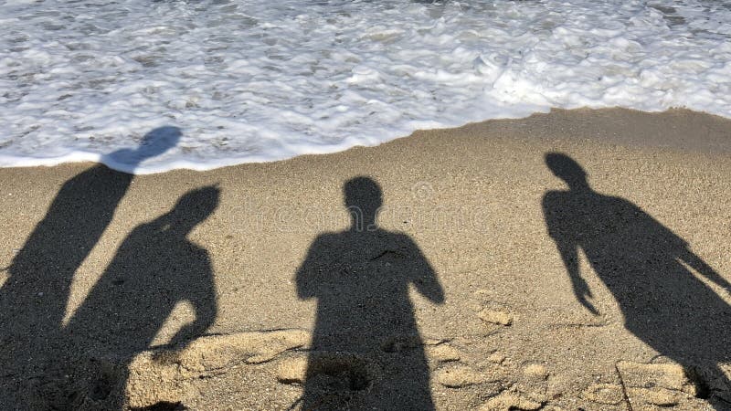Shadows on the beach stock photo. Image of nature, asia - 10792140