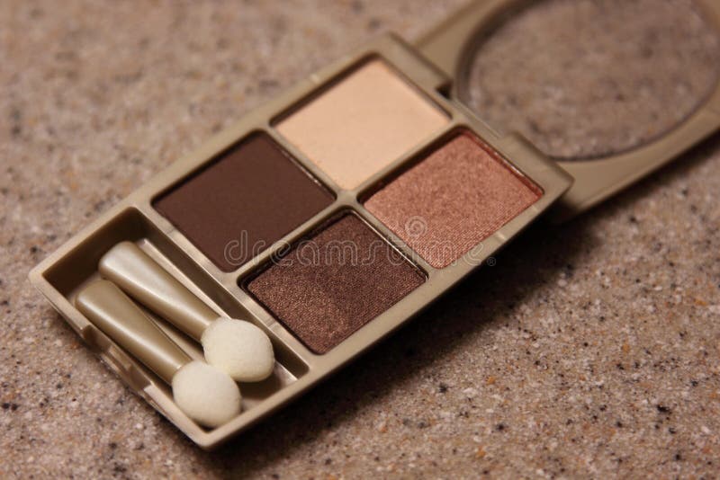 Four Metallic Blushes stock image. Image of open, brushes - 7658941