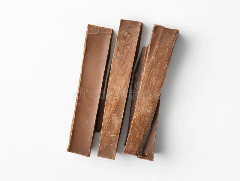 Four Milk Chocolate Bars on White Background Stock Illustration ...