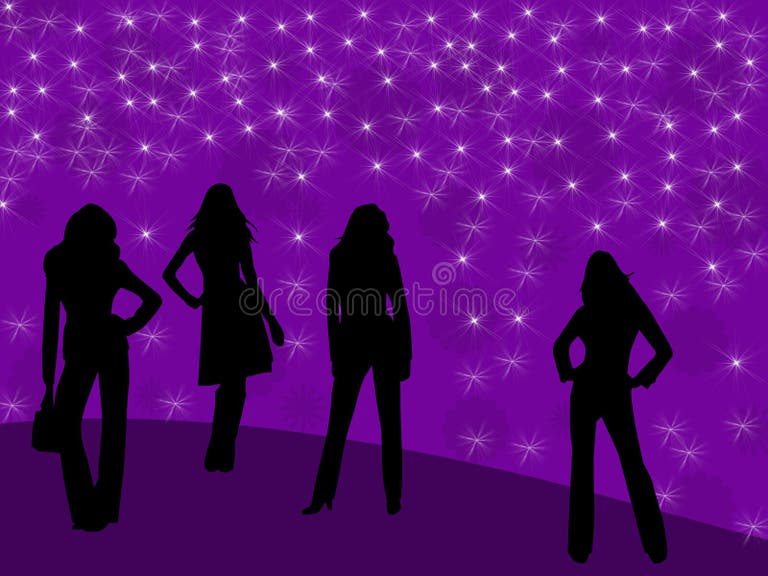 Four Girl Shadow Stock Illustrations – 200 Four Girl Shadow Stock ...