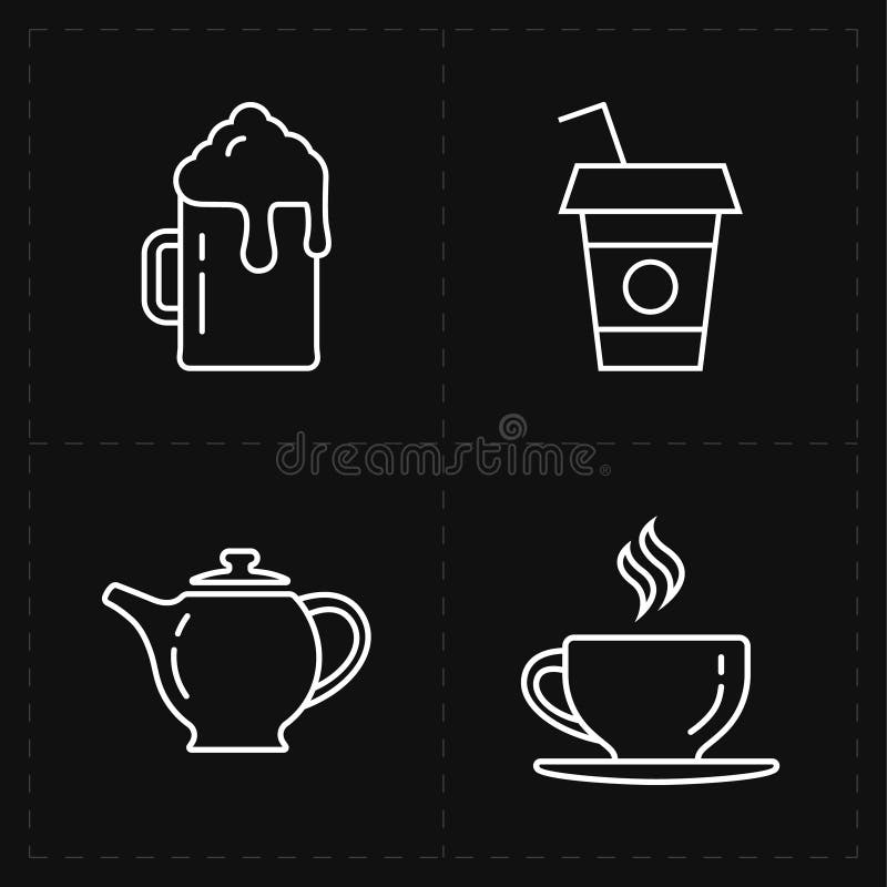 Four modern flat bar icons stock vector. Illustration of party - 93113890