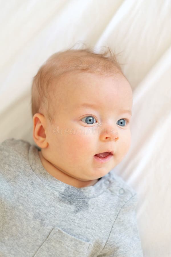 Four months old baby stock image. Image of little, care - 78475877