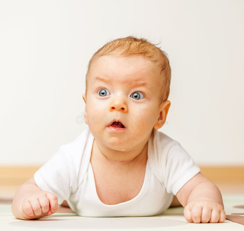 Four months old baby stock image. Image of happiness - 84117109