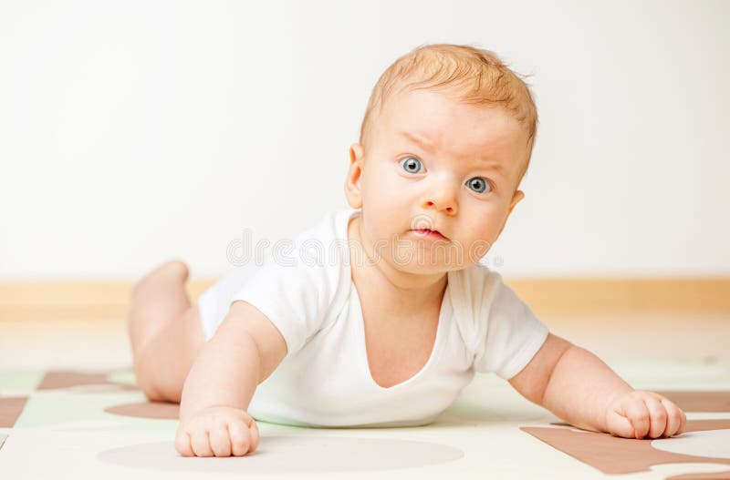 Four months old baby stock photo. Image of healthy, cheerful - 90112366