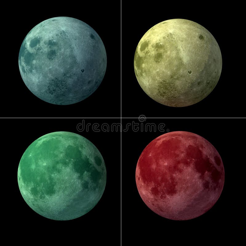 Moon Phases stock vector. Illustration of detail, space - 26957652