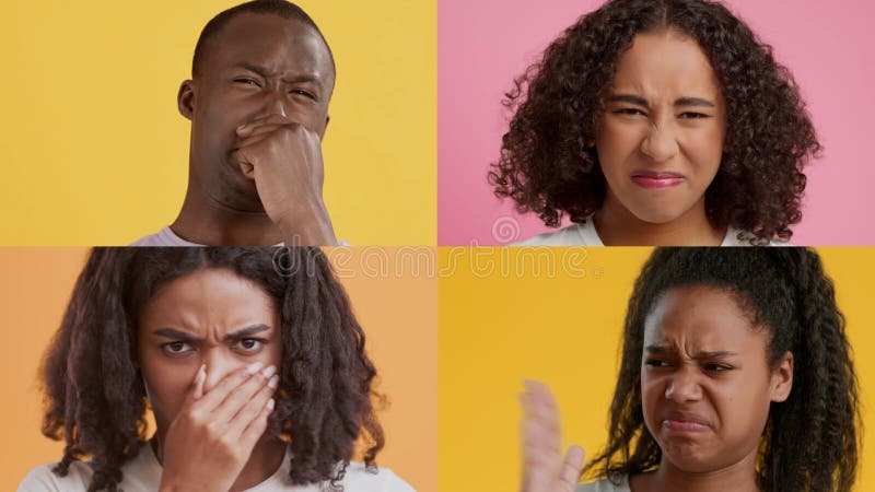 Diverse Individuals Expressing a Range of Emotions in a Colorful ...