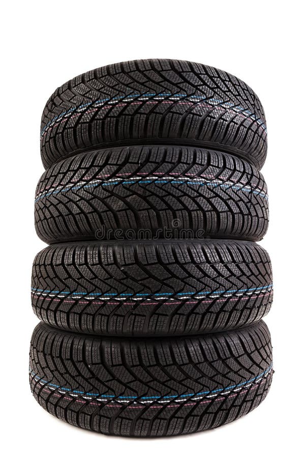 188 Stack Four Car Wheel Winter Tires Isolated Stock Photos - Free ...