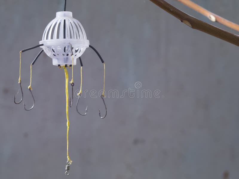 Four Nice Colorful Floats with Hooks for Fishing Stock Photo - Image of ...