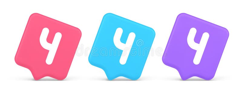 Four Number Squared Button Keyboard Interface Financial Calculation ...