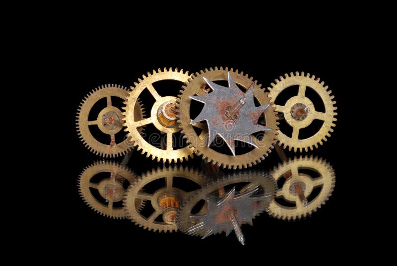 Retro Cogs Gears Technology Stock Photo - Image of abstract, connected ...