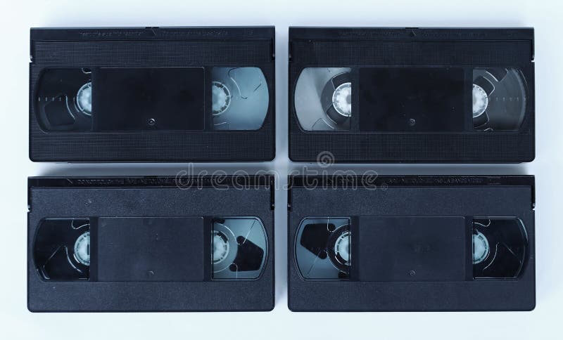 Four Old VHS Tapes from the 90s Stock Photo - Image of films, fashion ...