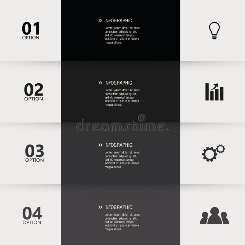 Four option stock vector. Illustration of choice, product - 42283056