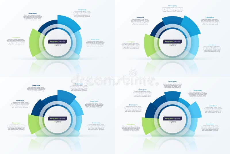Four Option Cycle Infographic Chart. Vector Illustration. Stock Vector ...