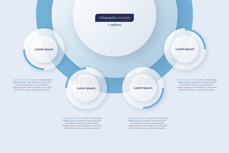 Four Option Circle Infographic Design Template. Vector Illustration ... Four Option Circle Infographic Design Template. Vector Illustration ...