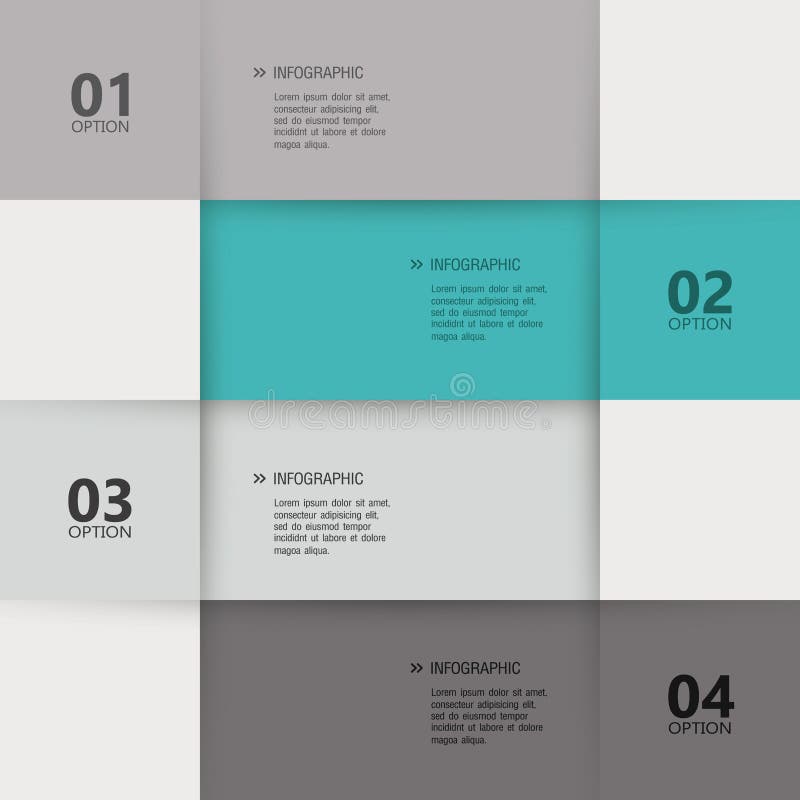 Four options stock vector. Illustration of three, special - 60848460