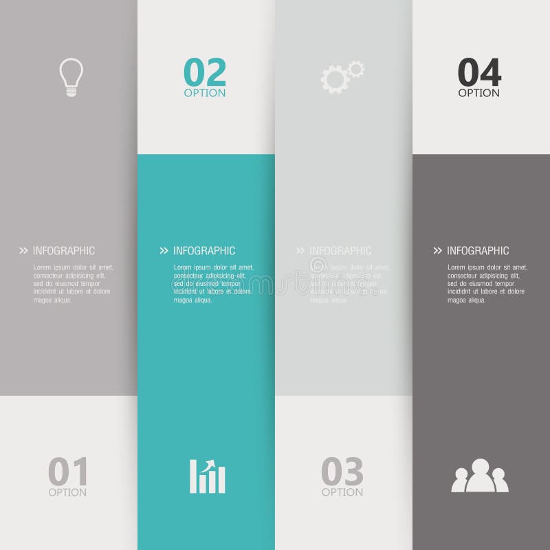 Four options stock vector. Illustration of options, layout - 60848896