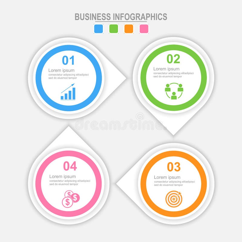 Four Options Infographic, Template for Your Design, Business Concept ... Four Options Infographic, Template for Your Design, Business Concept ...