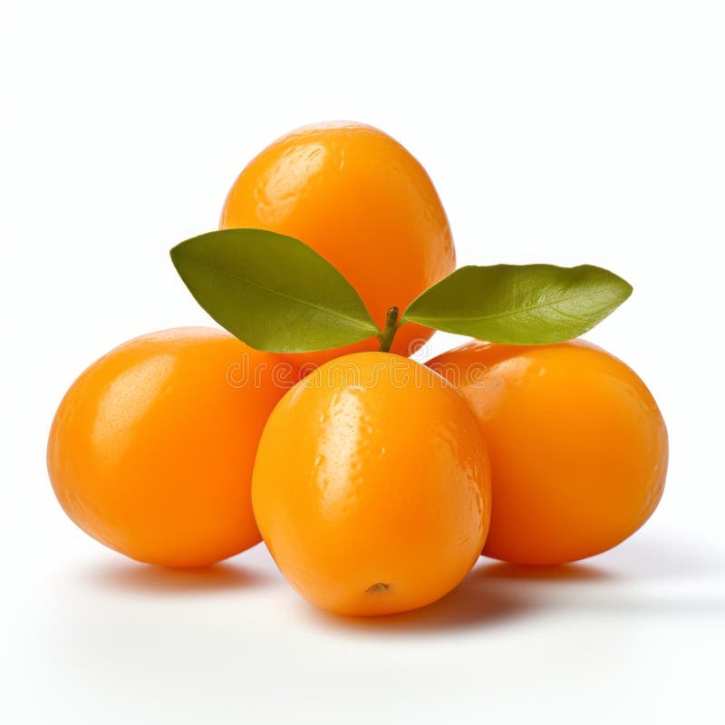 Vibrant Kumquat Product Photography on White Background Stock ...