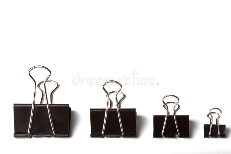 Four paper clip stock image. Image of equipment, abstract - 16863939
