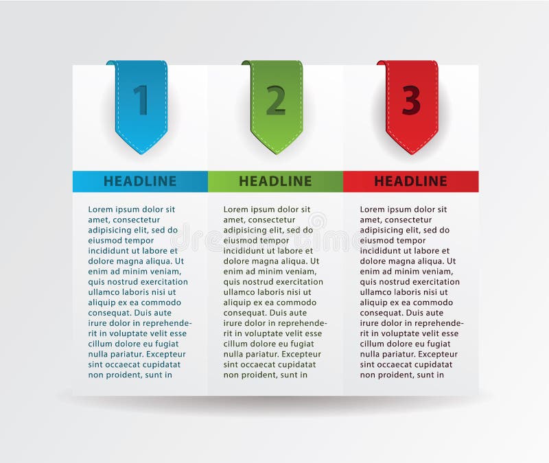 Four paper progress cards. stock illustration. Illustration of black ...