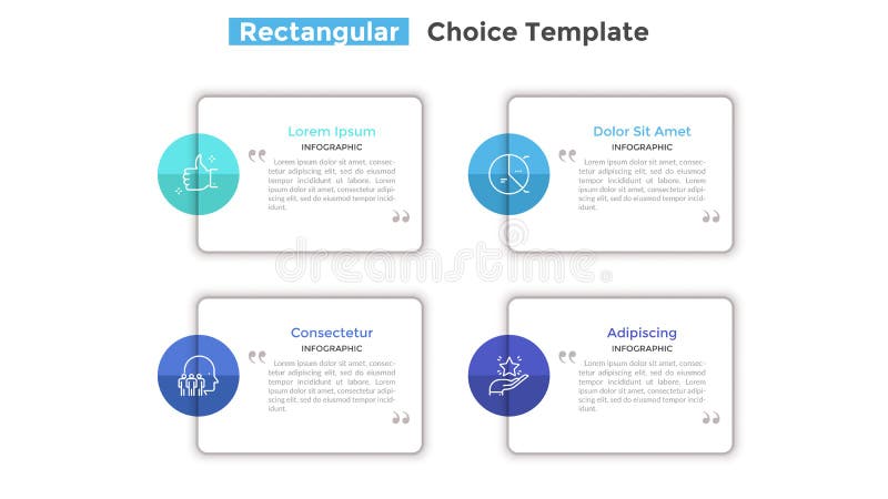 Modern Infographic Vector Template Stock Vector - Illustration of ...