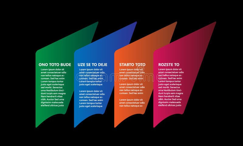 Four Part Table with Place for Your Text - Vector Stock Vector ...