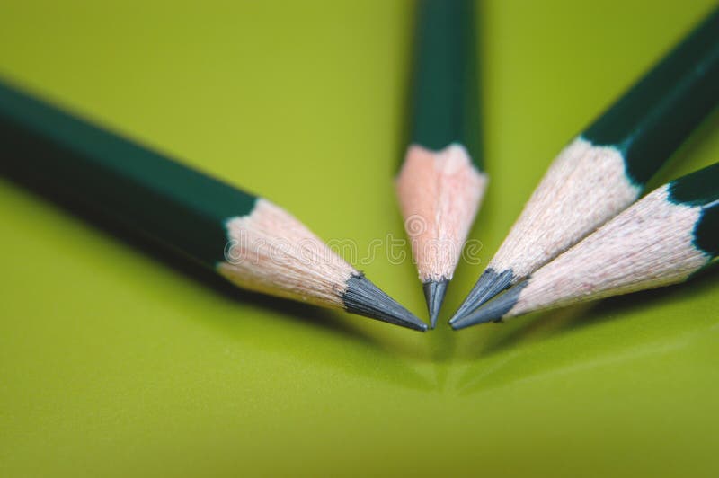 Four pencils stock photo. Image of office, stick, still - 267894