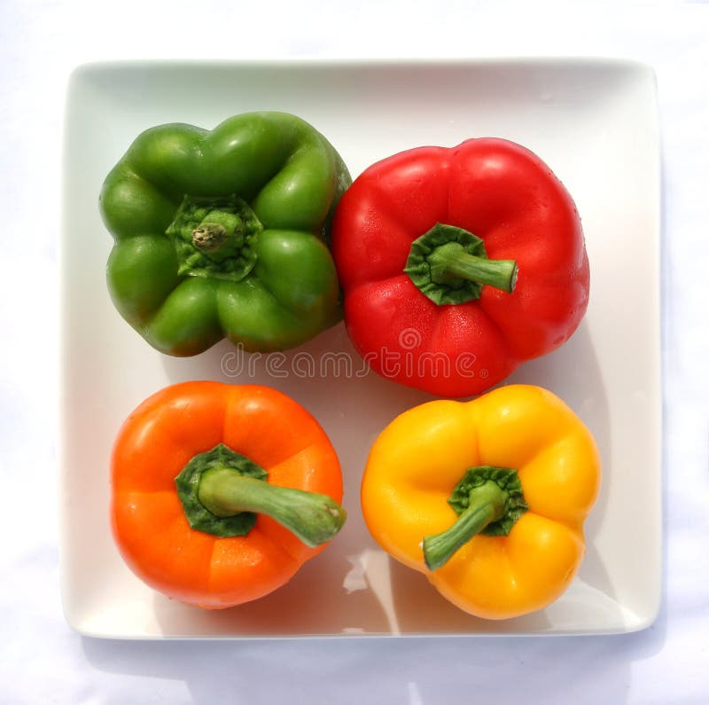 Four Peppers stock photo. Image of ingredients, peppers - 1000956