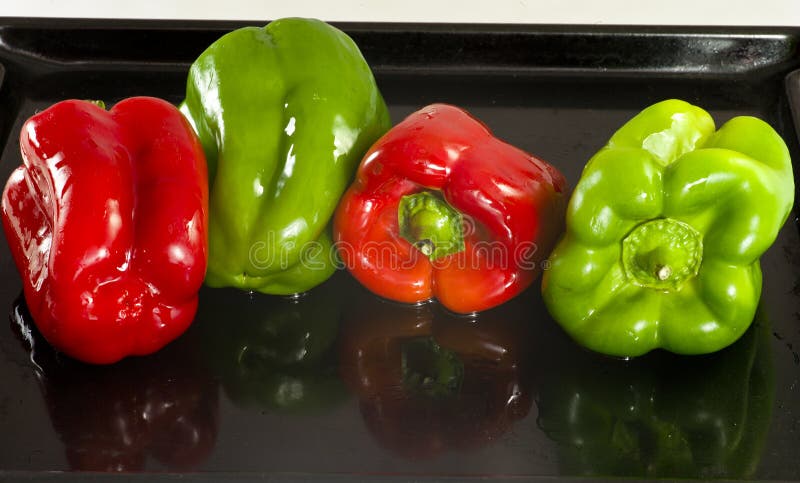 Four peppers stock photo. Image of organic, nature, oven - 25306398