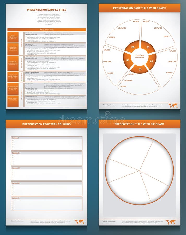 Four Performance Chart Graphics Stock Vector - Illustration of element ...