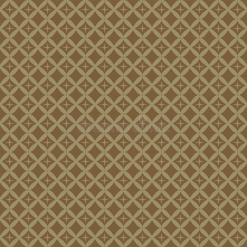 Four Petals Flower Seamless Pattern in Brown Color Stock Vector ...